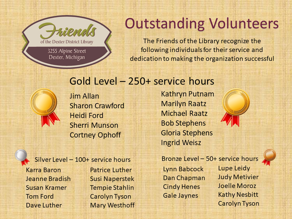 Volunteer Highlights - Dexter District Library